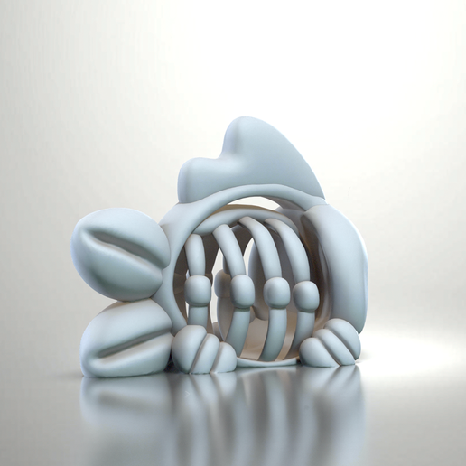 🦴 Cute Bone Fish No supports・ STL File for 3D printing・Cults