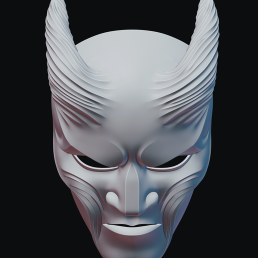 🎭 Antiaue Demon Mask・ STL File for 3D printing・Cults