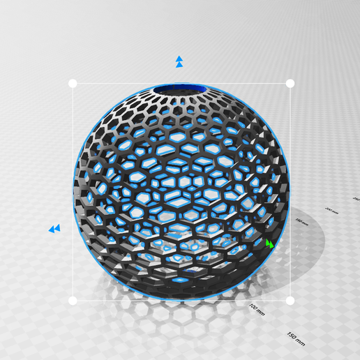 STL file hexa Sphere 208x208mm and boxBall ・Template to download and 3D ...