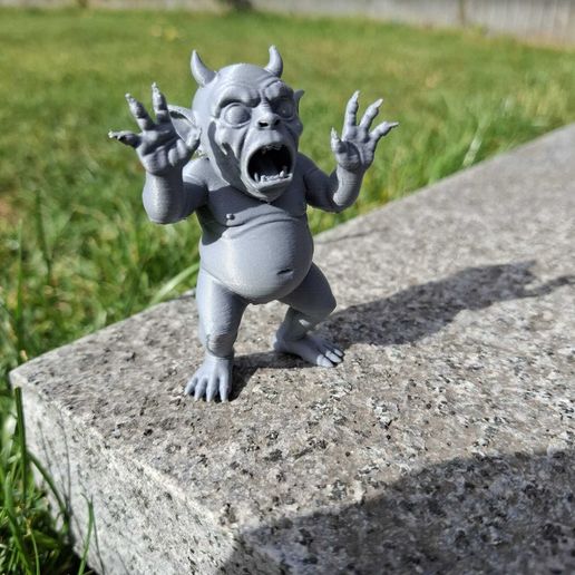 👹 Screaming Gargoyle・ STL File for 3D printing・Cults