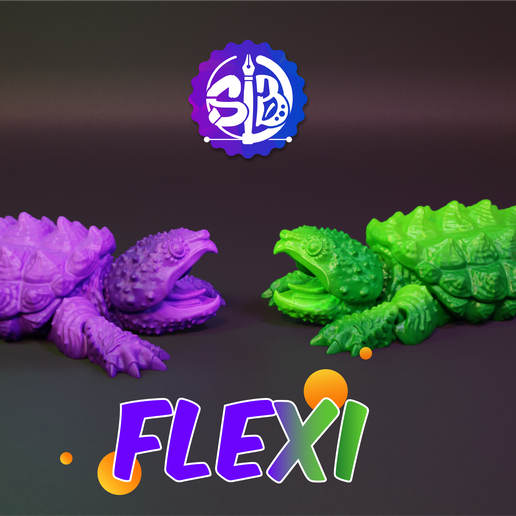 🐢 SNAPPING TURTLE FLEXI 3MF AND STL・ STL File for 3D printing・Cults