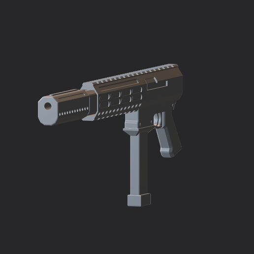🔫 Sci-Fi Sub Machine Pistol・Free STL File for 3D printing・Cults