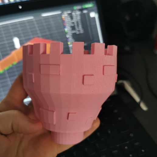 3D printed wall shell "castle" • made with Bambu P1P・Cults