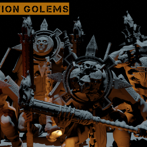 🎲 Abomination Golems・Free STL File for 3D printing・Cults