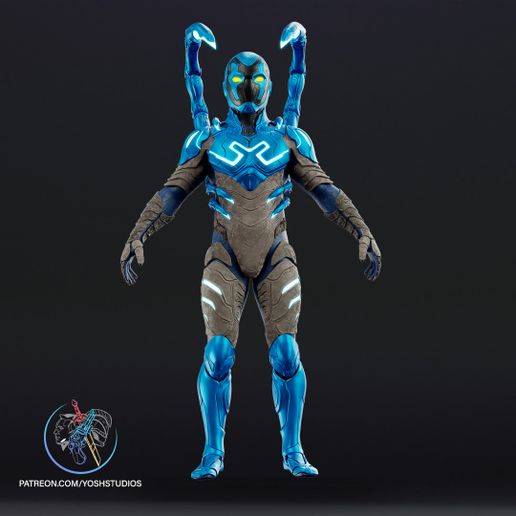 STL file Blue Beetle Costume 3D Print File STL 🪲 ・3D printing template ...