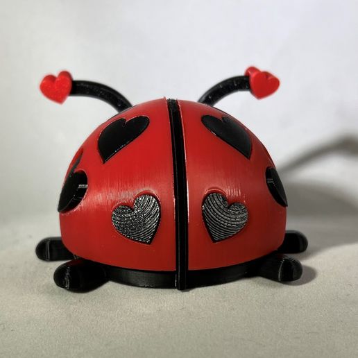 🐞 Ladybug Valentine STL File - Love Bug Hearts - NO AMS - COMMERCIAL ...