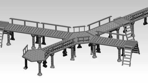 🔗 Walkways (designed to link with star wars shatterpoint terrain)・ STL ...