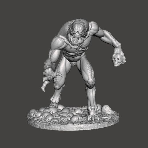 😈 HELLKNIGHT DEMON MINIATURE MODEL FIGURE FOR FANTASY OR SCIFI GAMES ...