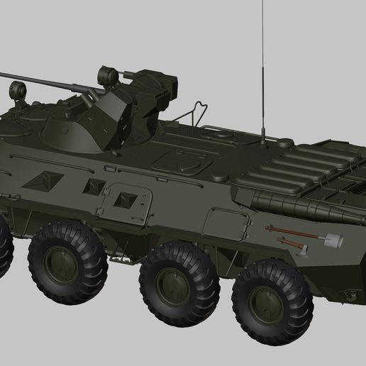 🪖 BTR-80A・ STL File for 3D printing・Cults