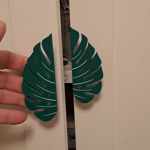 🚪 Monstera door handles・ STL File for 3D printing・Cults