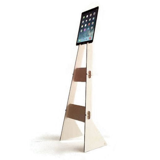 🪵 Tablet and E-Reader Stand DXF Files Laser Cut Wooden Floor Holder ...