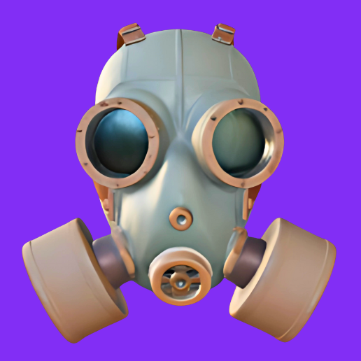 🦺 Grey Steampunk Gas Mask・ STL File for 3D printing・Cults