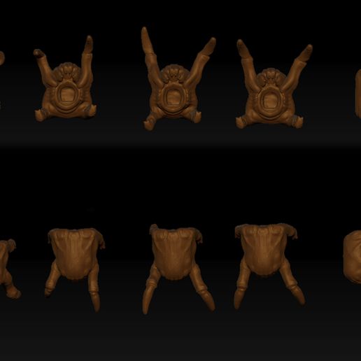 👽 A flock of Half Life headcrabs・ 3D File for 3D printing・Cults