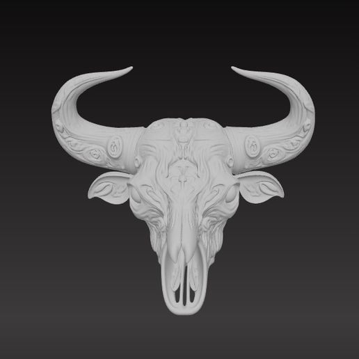 🐄 Cow skull・ STL File for 3D printing・Cults