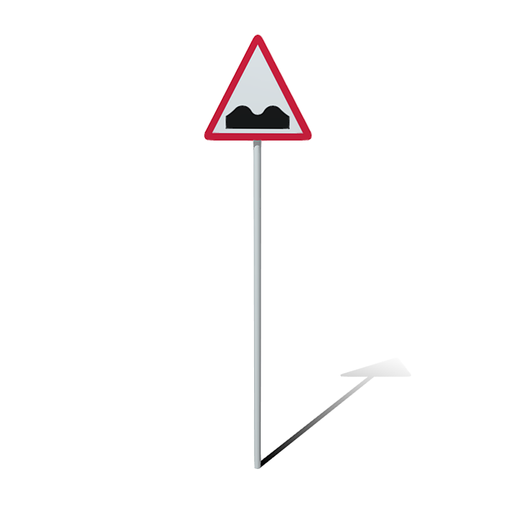 STL file Uneven Surface Ahead Traffic Sign Board 🚦 (OBJ)・3D printer ...