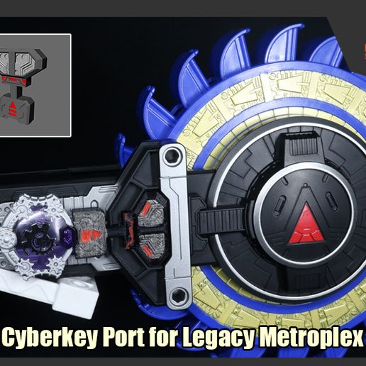 🤖 Cyberkey Port for Transformers Legacy Metroplex・ STL File for ・Cults