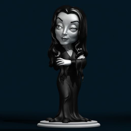 🧛 Morticia Addams (1964) Art Toy ver 2・ STL File for 3D printing・Cults