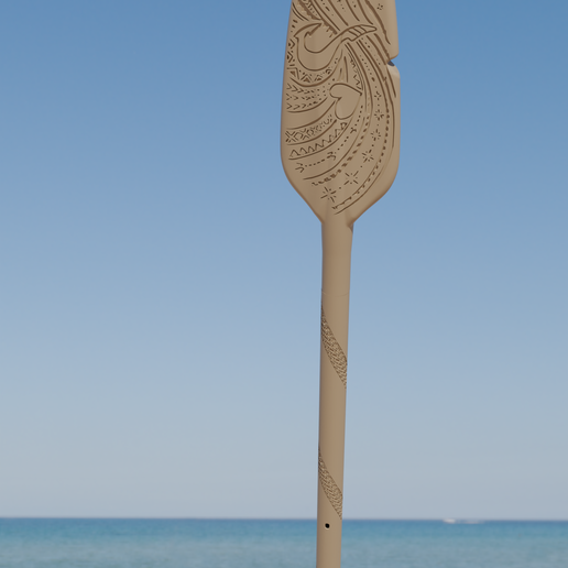 🔫 Moana Glowing Paddle Oar・ STL File for 3D printing・Cults