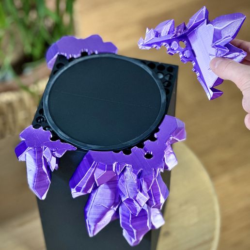 🎮 Xbox Crystal Decor Series X - Print-in-Place・ 3D File for ・Cults