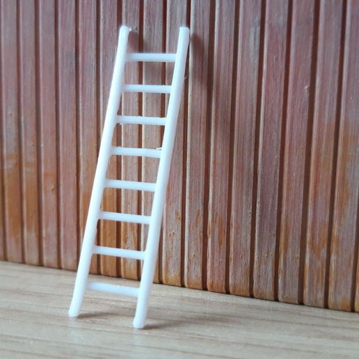 🪵 Wooden ladder 1:64・Free STL File for 3D printing・Cults