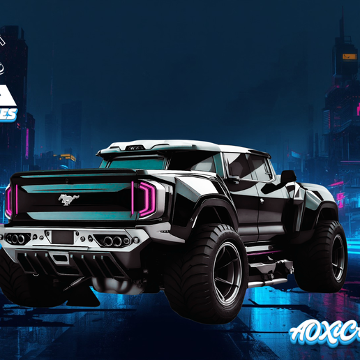 🚙 The Ford Mustang turned 4WD Concept・ STL File for 3D printing・Cults