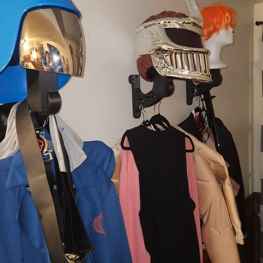 🪖 Cosplay Outfit, Helmet, and Wig holder・ STL File for 3D printing・Cults