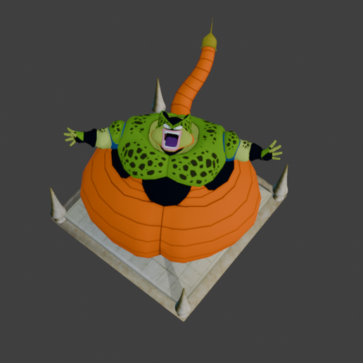 Dragon Ball Z Cell - Final Explosion Pose 🌋 | Print-Ready Battle Scene ...