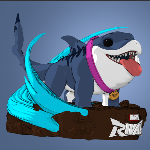 OBJ file Jeff Marvel Rivals 👹 ・3D printer model to download・Cults