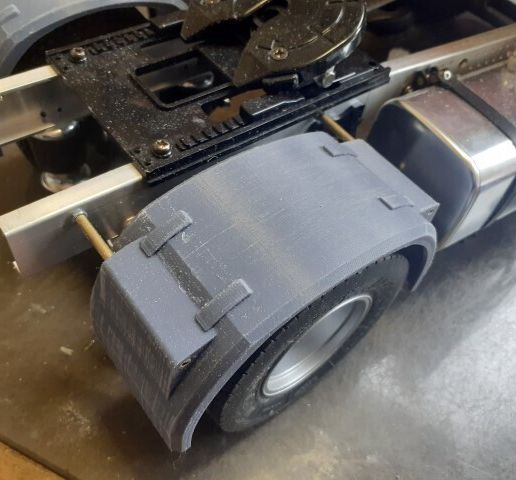 🛞 Rear wheel truck Fender・ STL File for ・Cults