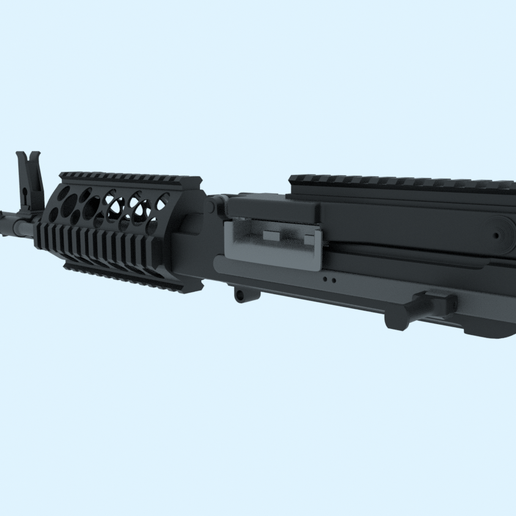 🔫 ARES 16 AR-15 LMG Kit Airsoft For M4 Receiver kit・ STL File for 3D ...