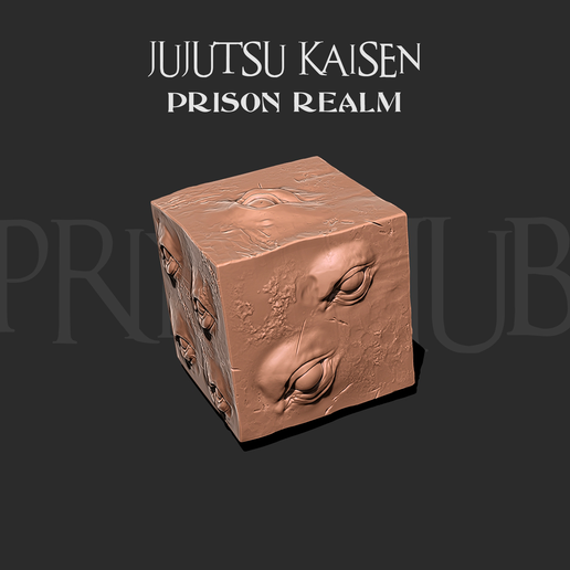 🎃 Prison Realm Cube Jujutsu Kaisen・ STL File for 3D printing・Cults