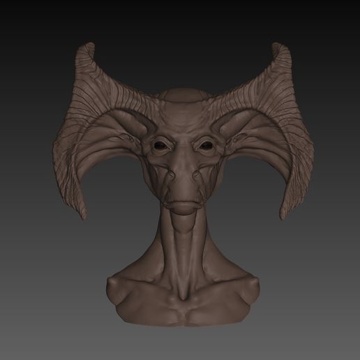 👽 Alien Head 03・ STL File for 3D printing・Cults
