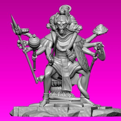 STL file Indian god - statue - 3D print 🎨 ・3D printing idea to download ...