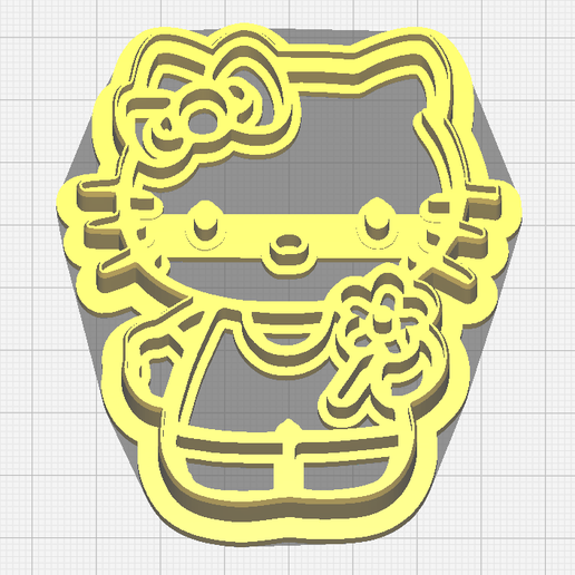 🍪 Cookie cutter Hello Kitty・Free STL File for 3D printing・Cults