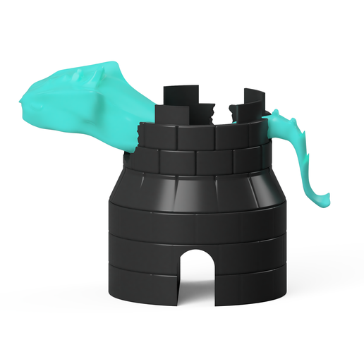👶 Baby Dragon Tower - Incense-Holder・Free STL File for 3D printing・Cults