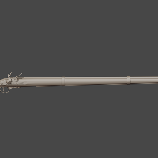 🔫 Musket・ STL File for ・Cults