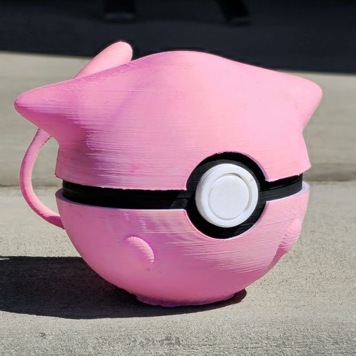 🐉 Mew Pokeball・ STL File for 3D printing・Cults