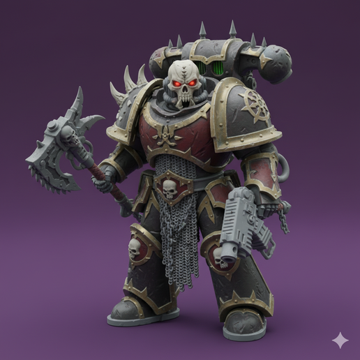 🦴 Single STL Dark Trooper Miniature: Armored Sci-Fi Warrior with Bone ...