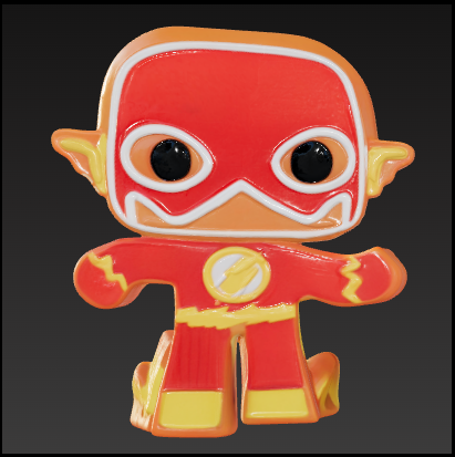 🎬 Flash gingerbread funko pop・Free STL File for 3D printing・Cults