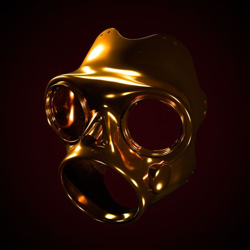 👺 Sid Wilson Golden Gas mask, Slipknot DJ・ OBJ File for 3D printing・Cults