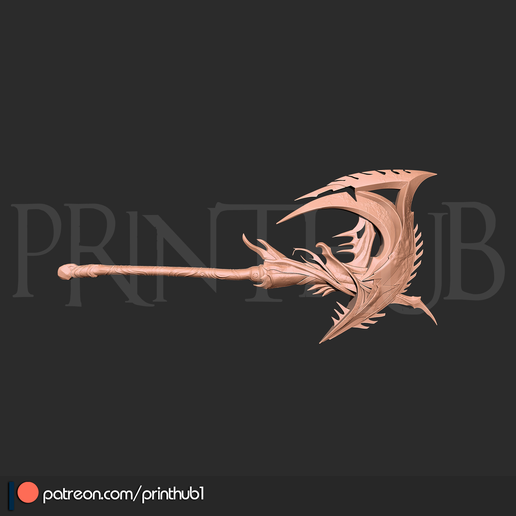 🪓 Arbiter Demon Axe - Devil May Cry 2013 3D Print Stl file・Archivo STL ...