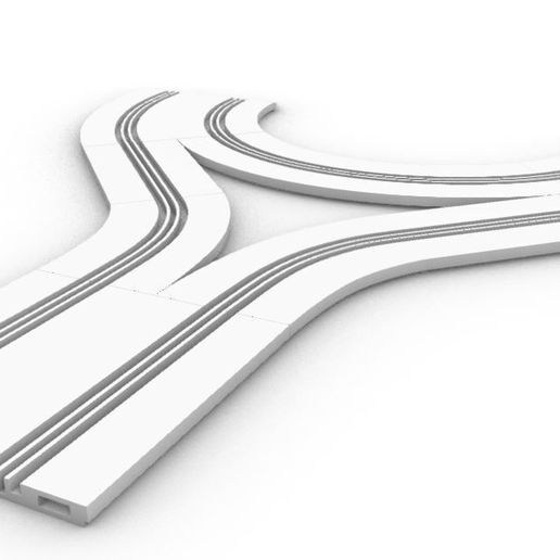 🚦 Single-lane traffic circle compatible with Scalextric Compact 1:43 ...