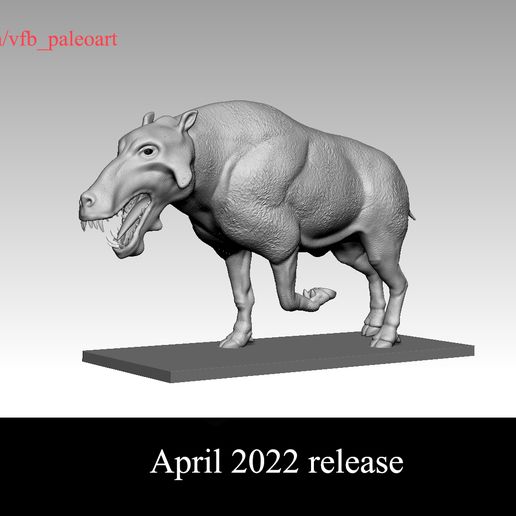 🐉 Entelodon Magnum - Statue for 3D printing・ STL File for ・Cults