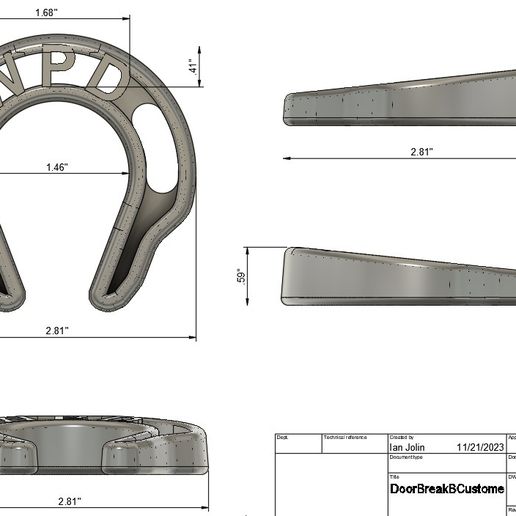 🚪 Door Jam, First Responder Door Stop for Law Enforcement, Police ...