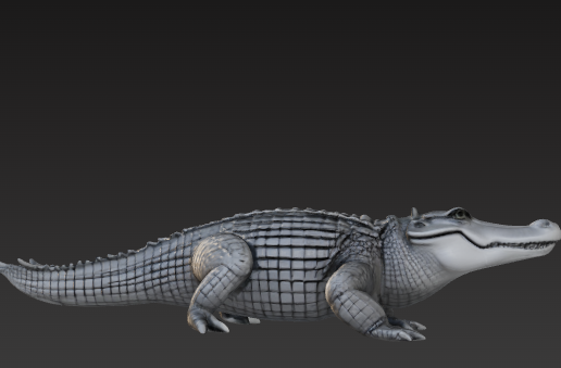 STL file American Alligator STL – Realistic 3D Printable Reptile Model ...