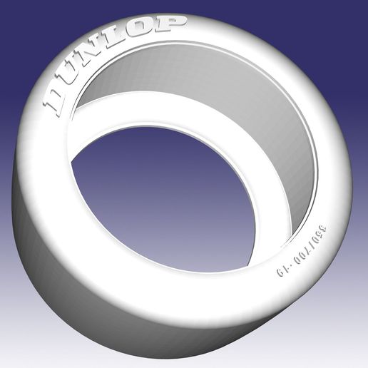 👽 Dunlop racing tires・ STL File for 3D printing・Cults