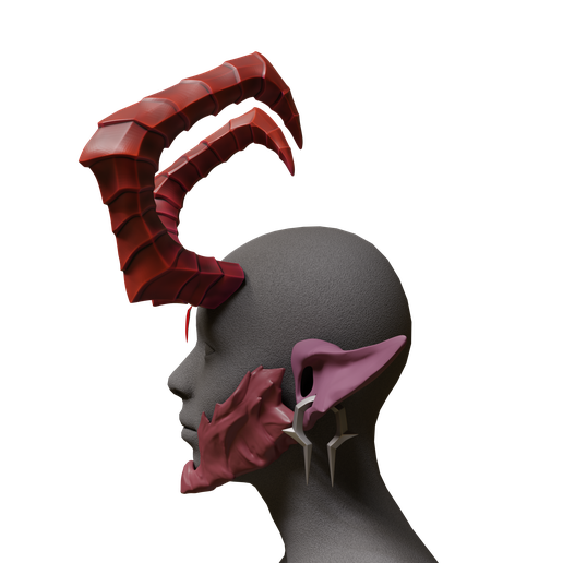 🤘 Marvel Rivals Magik Darkchylde Cosplay Horns・ 3D File for 3D printing ...