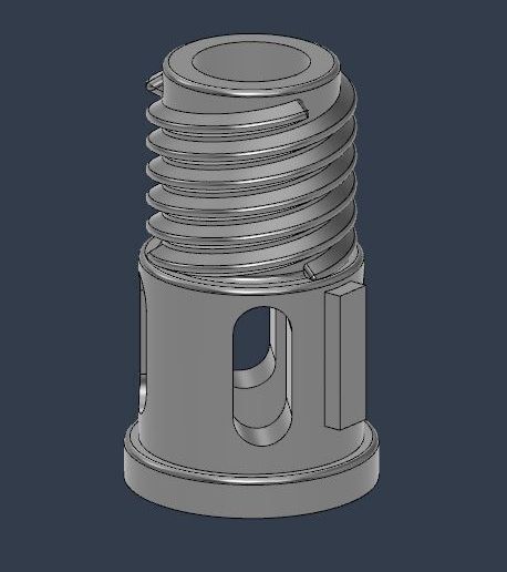 STL file OSY Thermostatic valve insert with 3-thread 🏢 ・3D printer ...