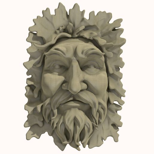 👨 Green Man・ STL File for 3D printing・Cults