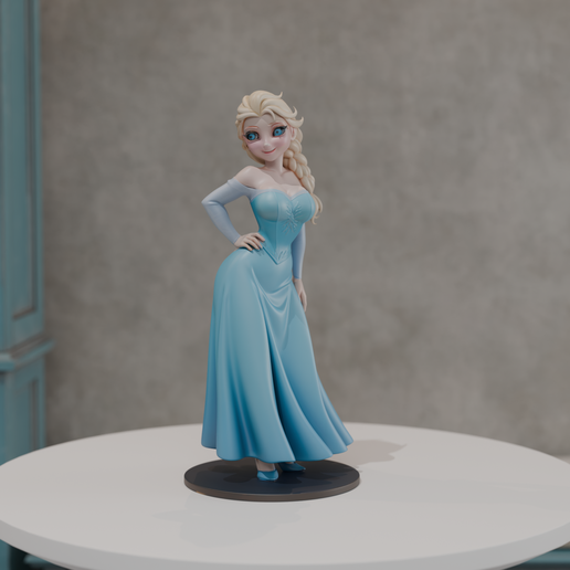 🎨 Elsa Frozen・ 3D File for 3D printing・Cults